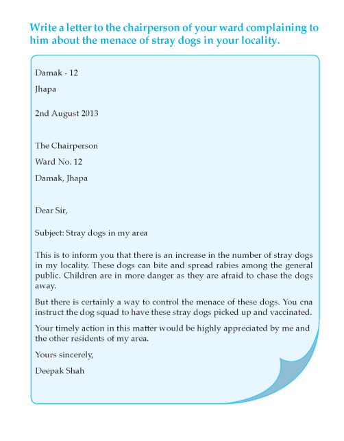 Informal Letter Format Class 8 - Birthday Letter