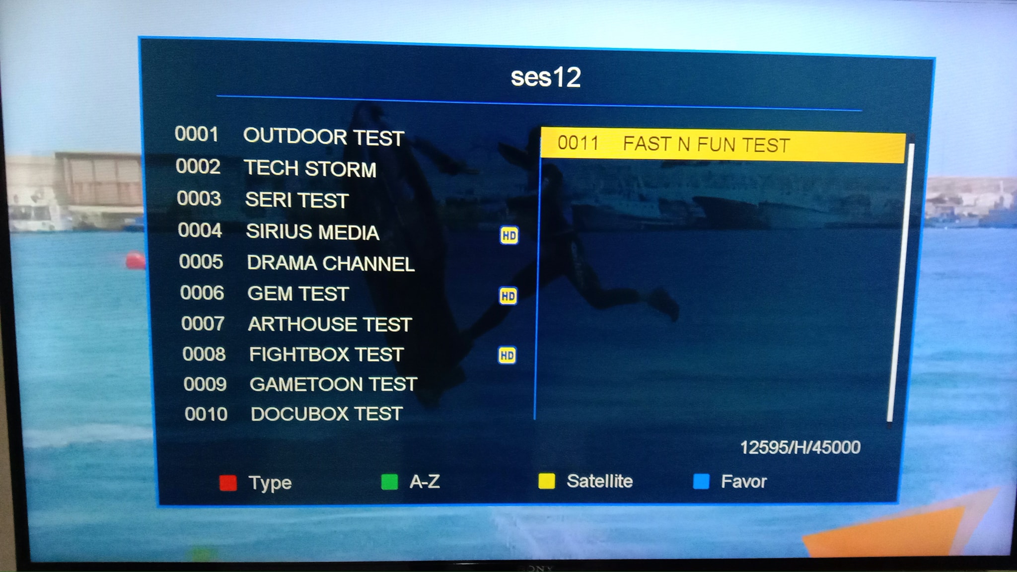 Update channel Ses 12 - Fightbox HD - sirius grup FTA - Software Receiver