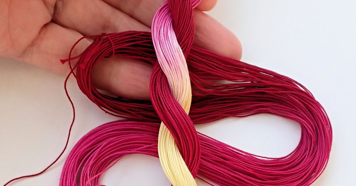 Yarnplayer's Tatting Blog: Hand Dyed Thread "Roses"