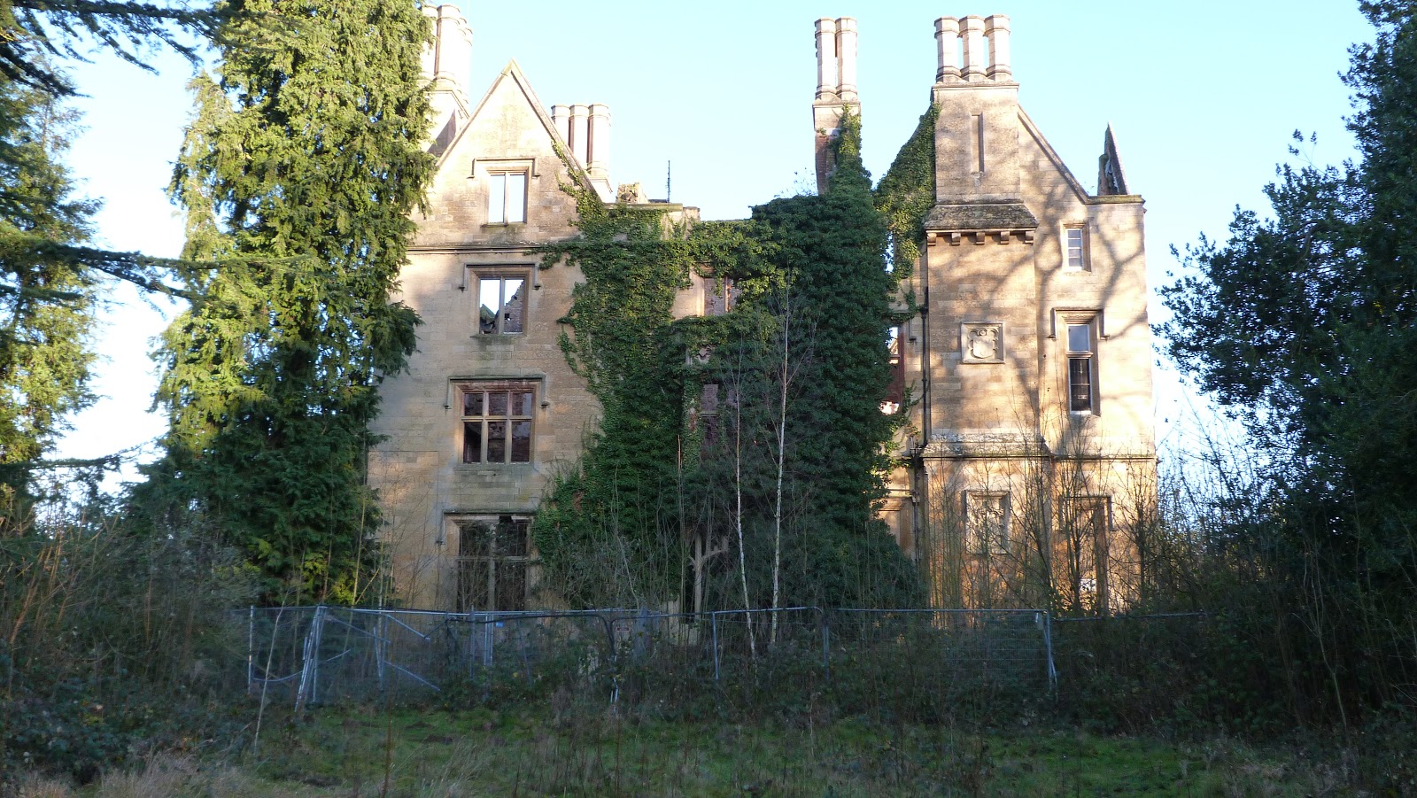 Nocton in Lincolnshire: Nocton Hall - inside out