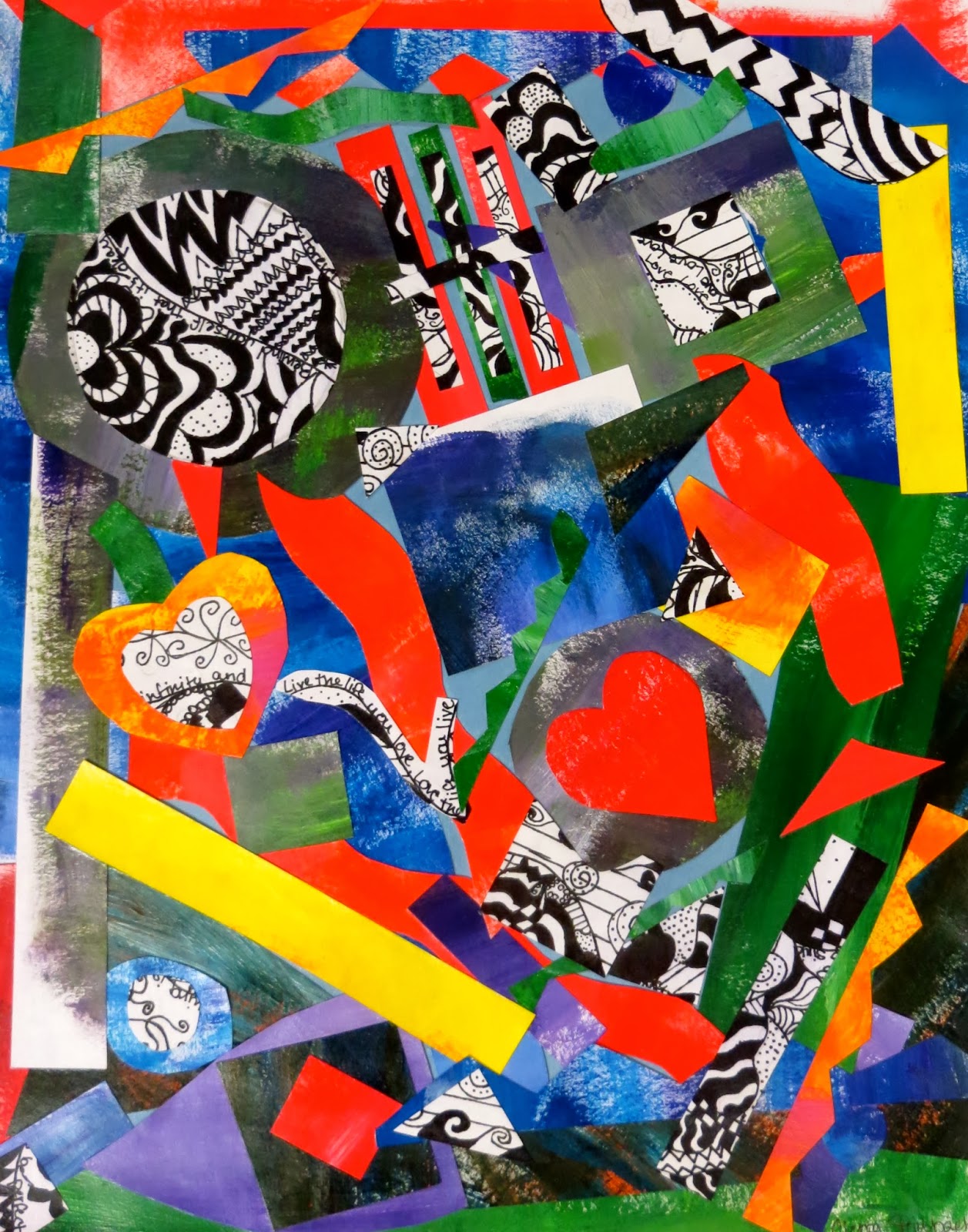 The Creative License: Zentangle Collage