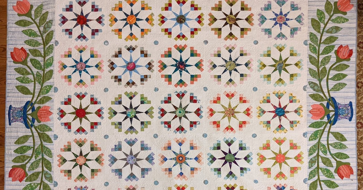 Fret Not Yourself: Shadow Stars Quilted and Bound