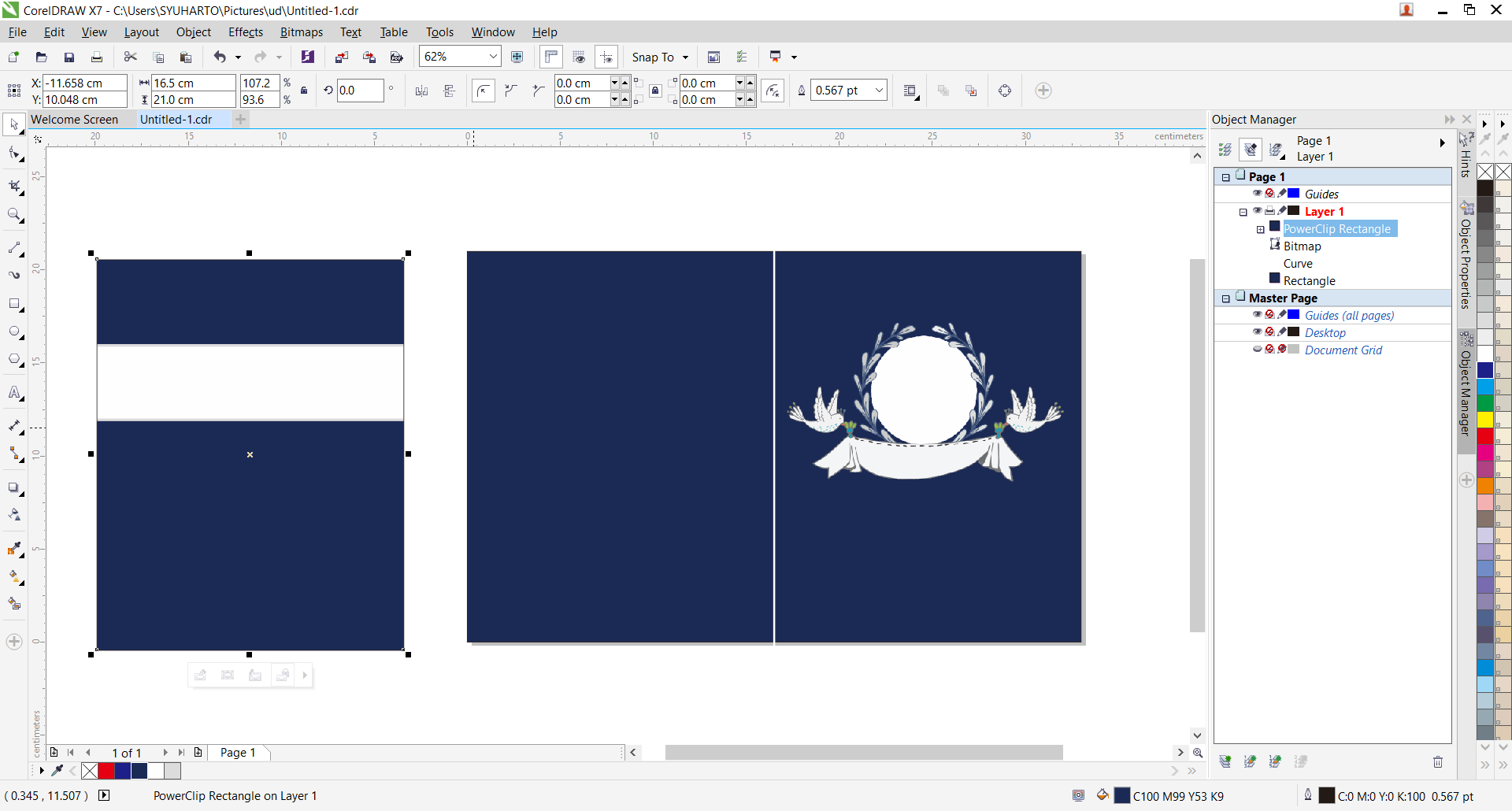Cara Desain Undangan Pernikahan Simpel Full Color Bagian-1 - SumberKomputer