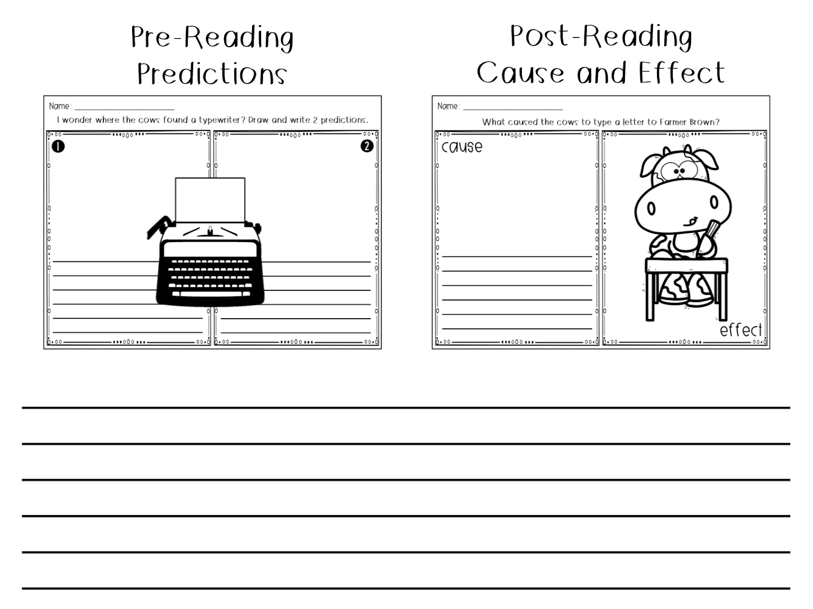 Primary Graffiti: Typing Cows (Low Prep Resources)
