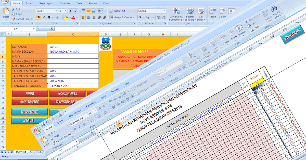 Aplikasi Absensi Guru Otomatis Lengkap dengan Presentase - APPILAJARA