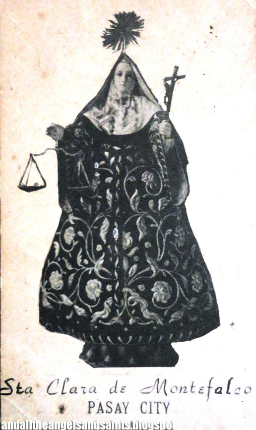 AND ALL THE ANGELS AND SAINTS: 240: Retro-Santo: STA. CLARA DE ...