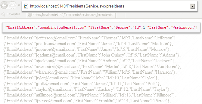 Software Development Outpost Create A Wcf Rest Service Json And Xml