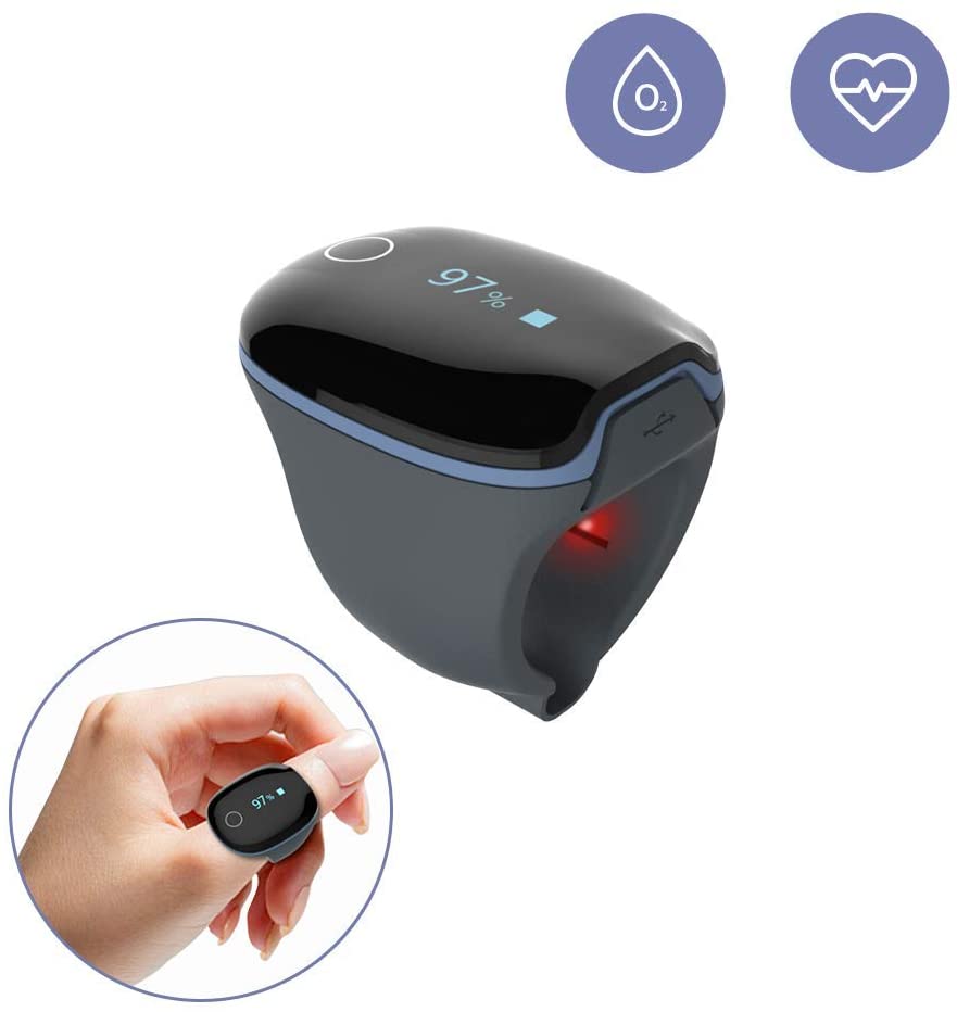 Health Ring Tracker, Oxygen Levels Heart Rate Monitor