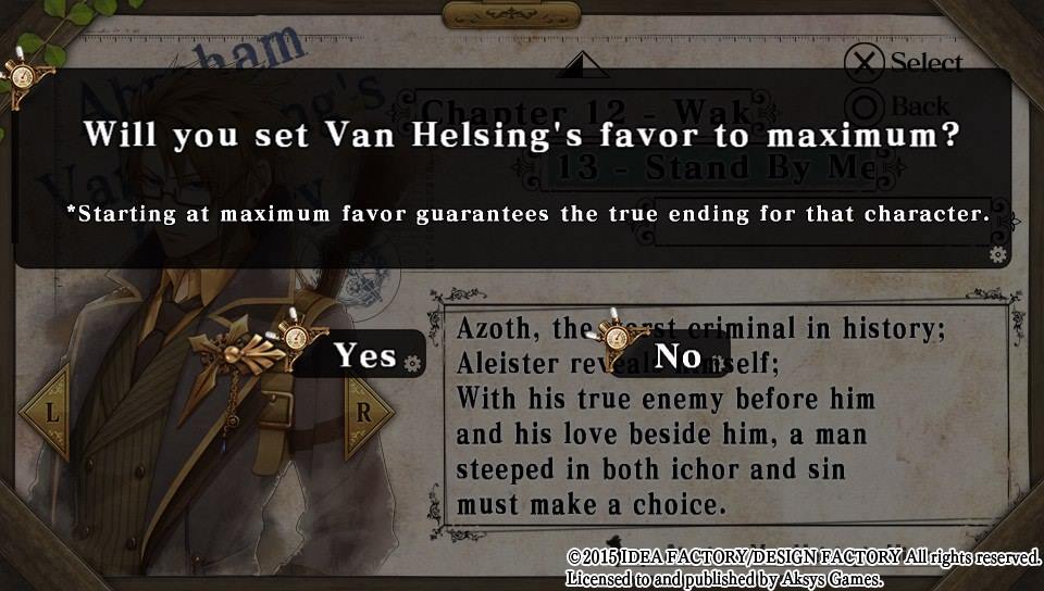 Code: Realize ~Guardian of Rebirth~ Abraham Van Helsing Walkthrough ...