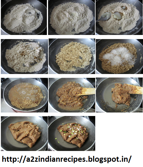 a2zindianrecipes: Aata Halwa / Wheat Flour Halwa