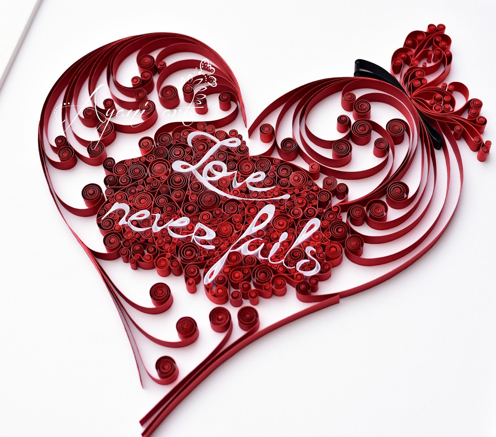 Ayani art: Quilling Love Never Fails