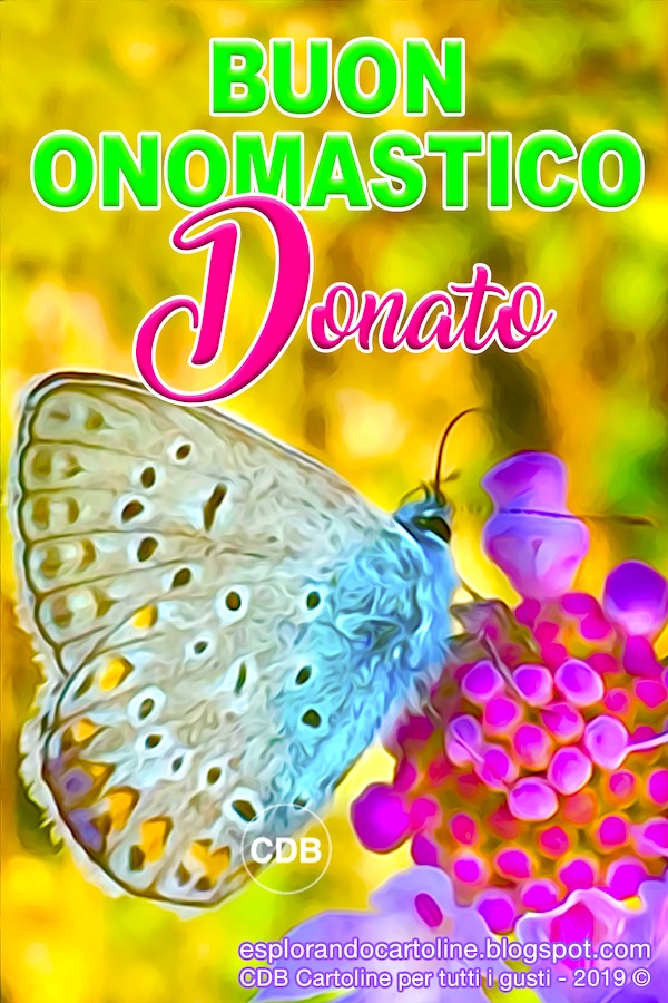 Esplorando Cartoline CDB: 🌼🌸🌺 BUON ONOMASTICO DONATA e DONATO ...