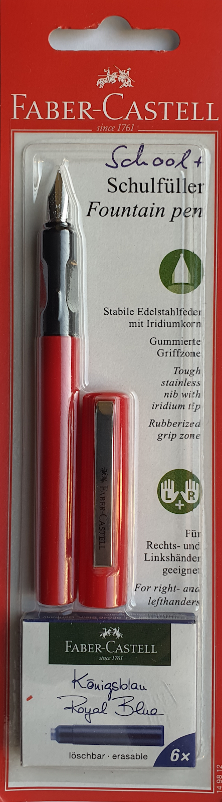 Canetas de Tinta Permanente: Faber-Castell School + Red