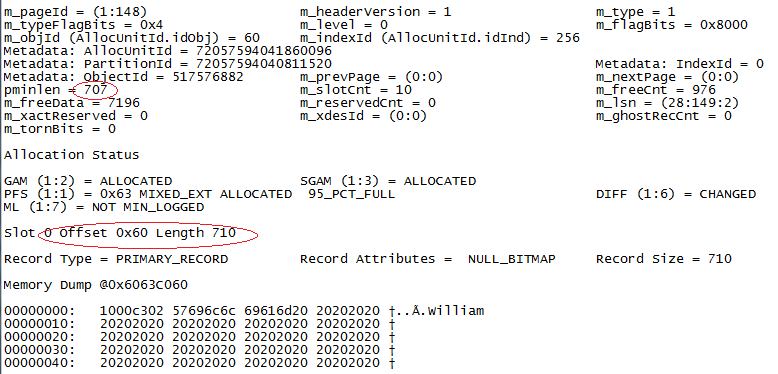Sql Serverunderstanding The Data Record Structure Sqlservercentral