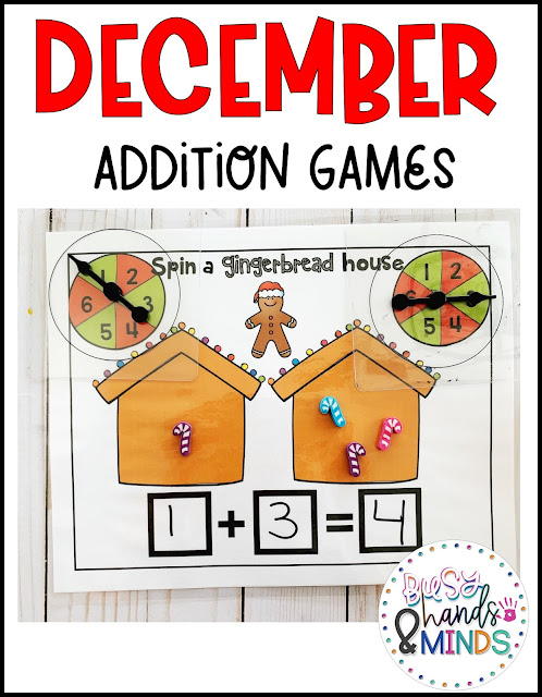 December Addition Games | Busy Hands and Minds
