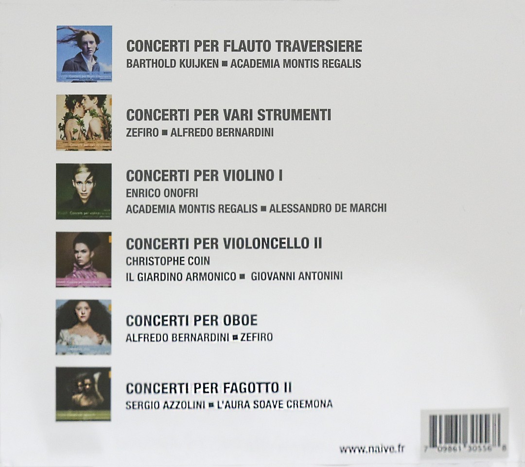 makdelart - classique: VIVALDI - CONCERTOS 2 (naive, 6CD) [Boxset]