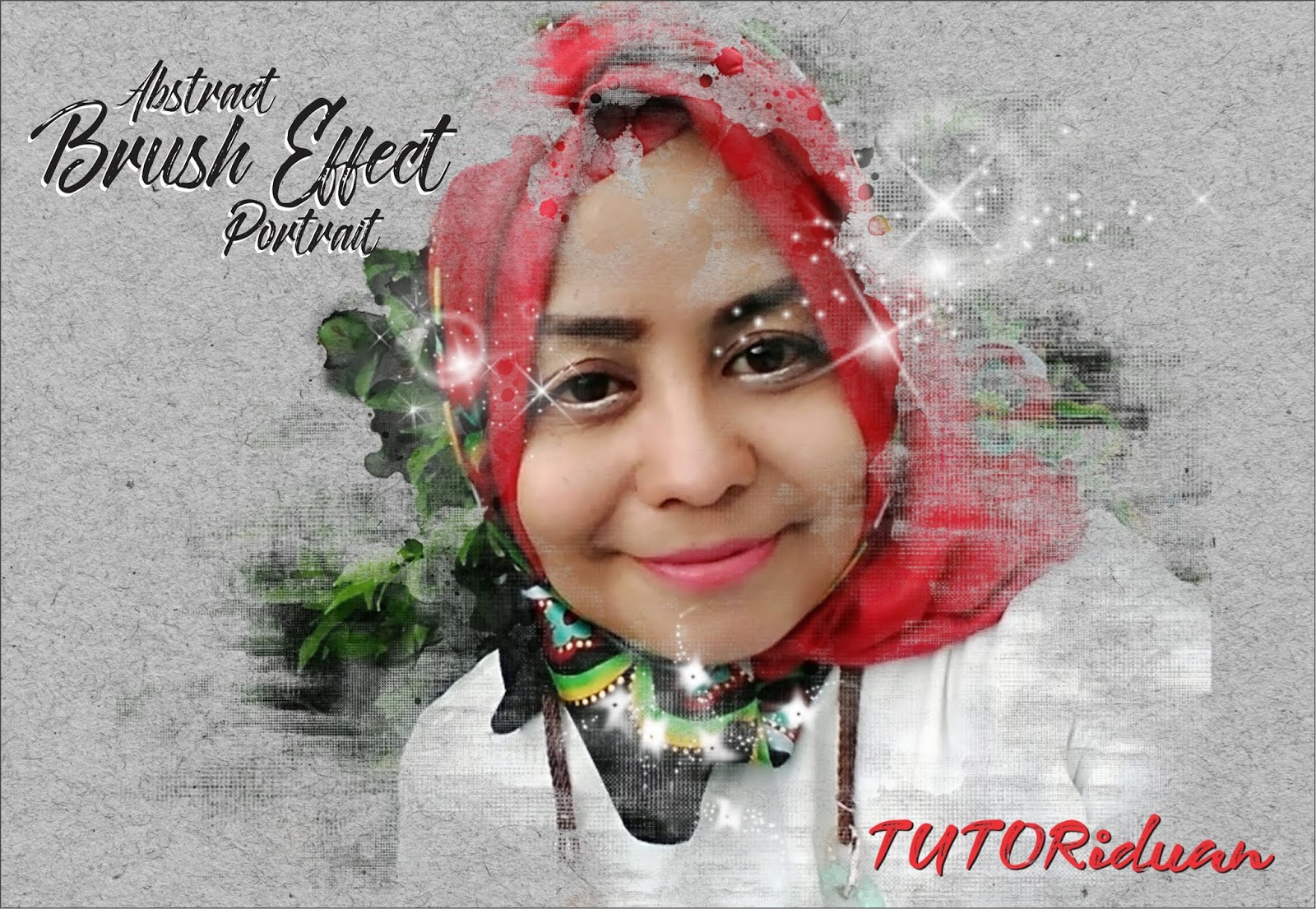 [Mudah] Abstract Brush Effect Portrait (Brush) - Tutorials Photoshop ...