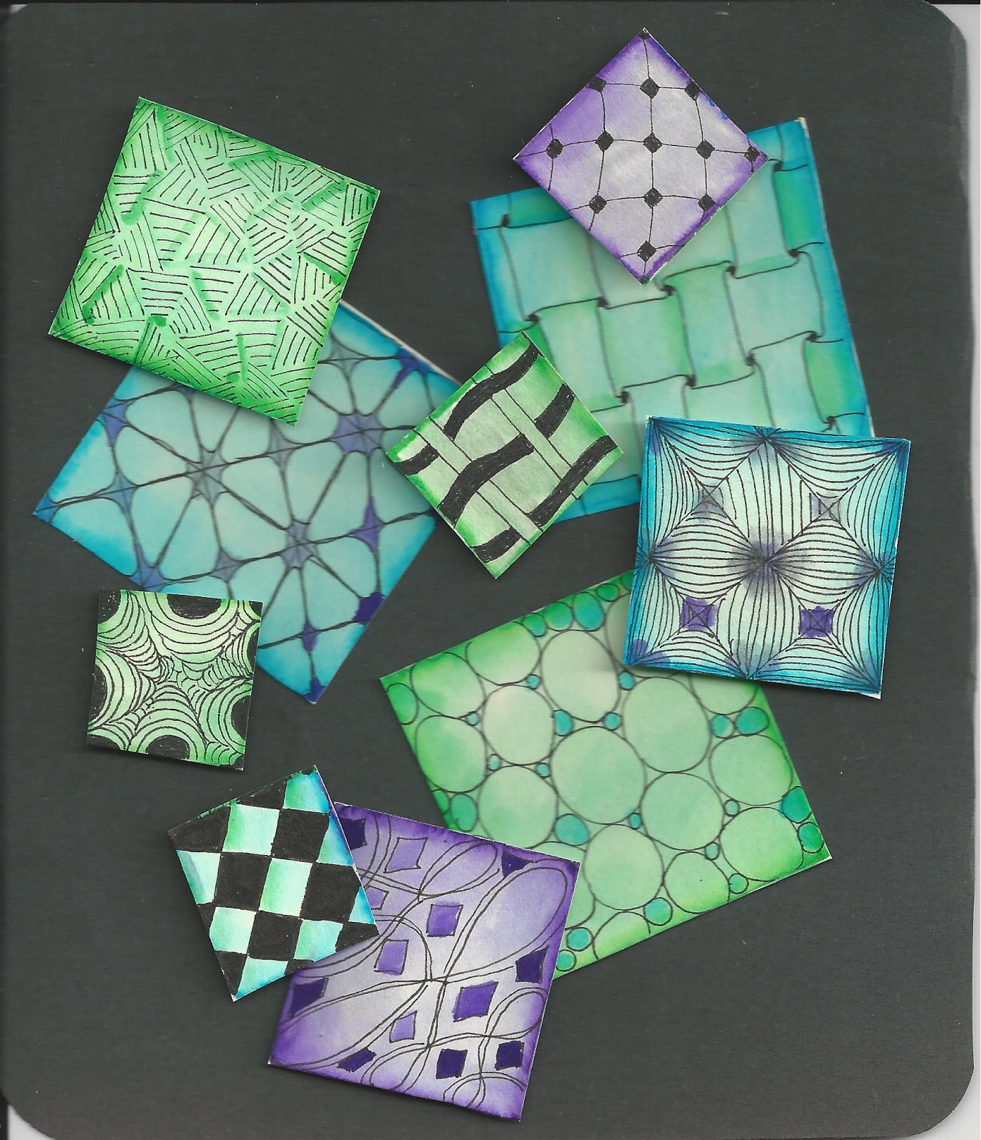 Di's Tangle Art: Time to Tangle with Colors