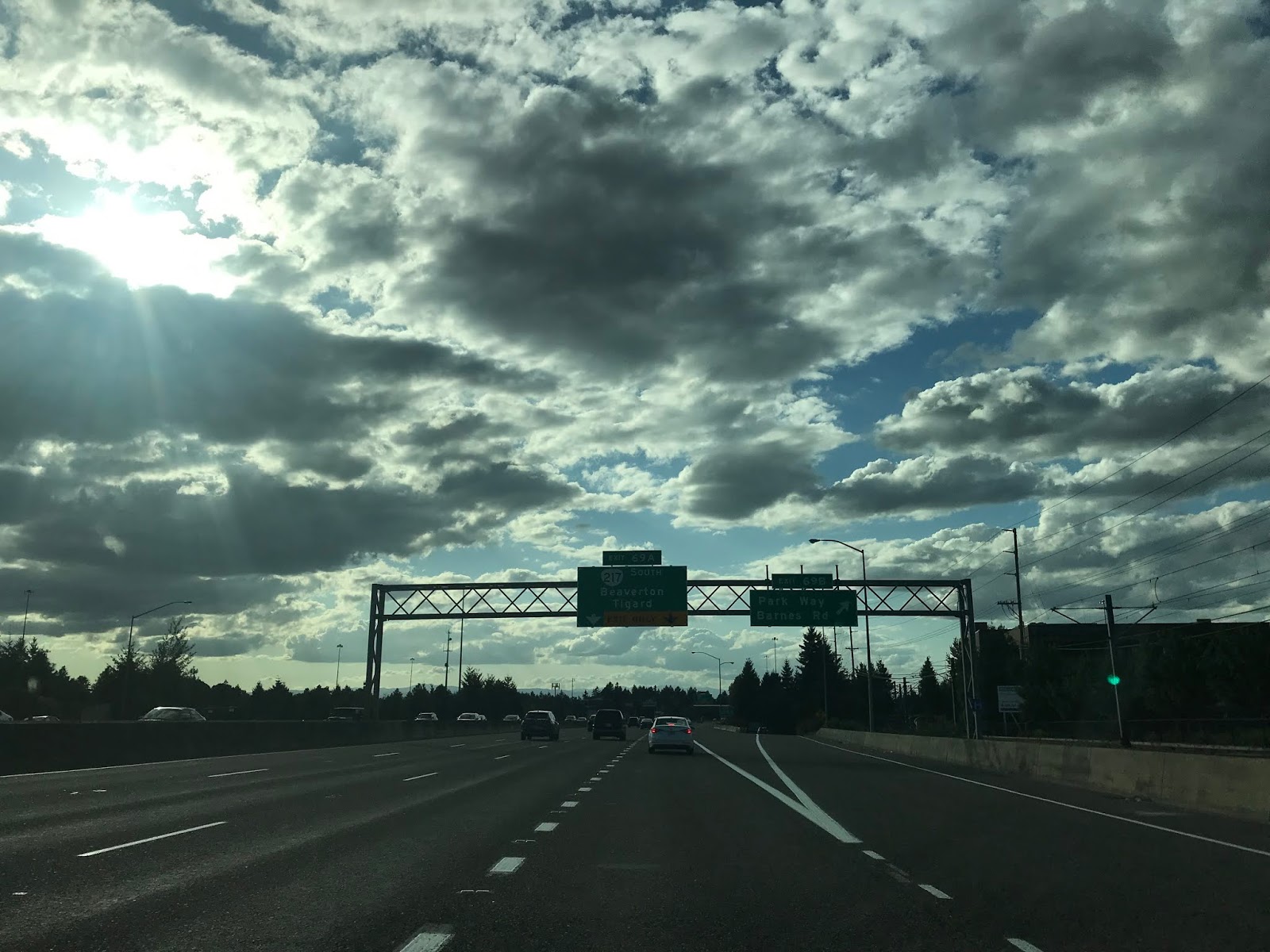 US Route 26 on the Sunset Highway from downtown Portland to US 101