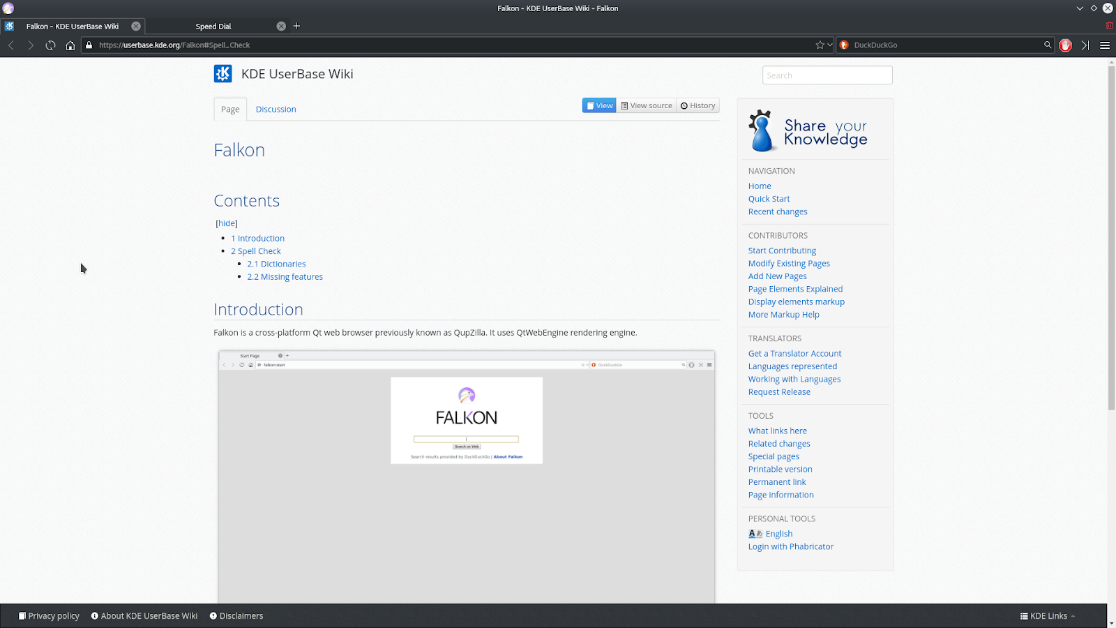K * Digest!: Checking Out KDE's Falkon Web Browser In Detail