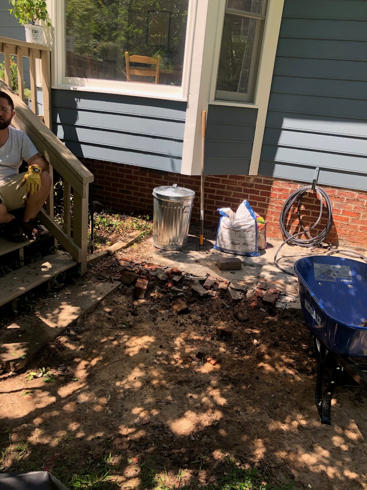 Ring Around The Rubins: Our DIY Slate Patio (and why we'd never do this ...