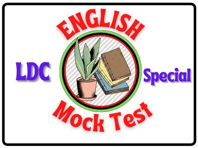 English Grammar Mock Test For LDC - PSC PDF BANK