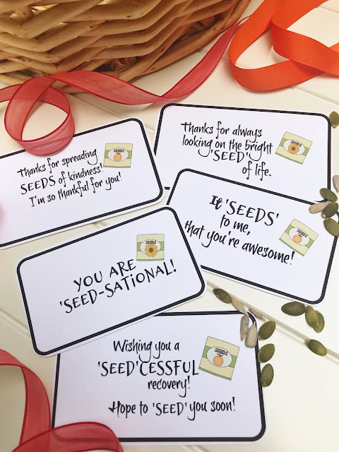michelle paige blogs: Seed Puns with Printable Tags for Gift Giving