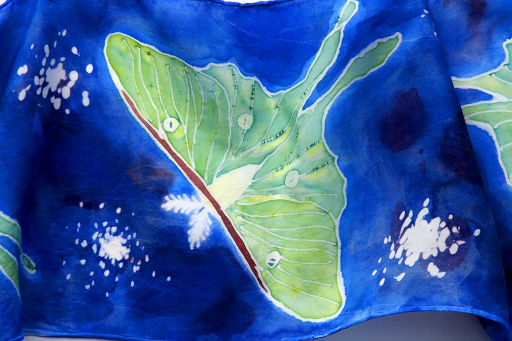 Clair Hartmann: Luna Moth Silk Scarf