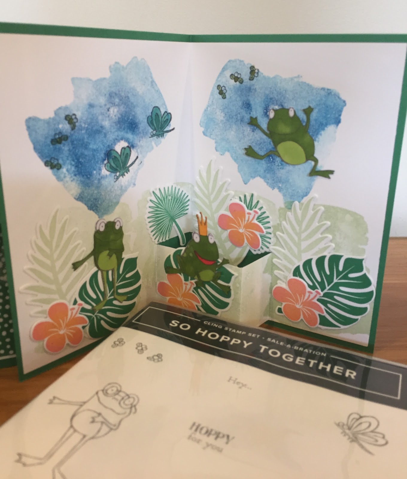 Fun Pop Out Card featuring So Hoppy Together Stamp Set