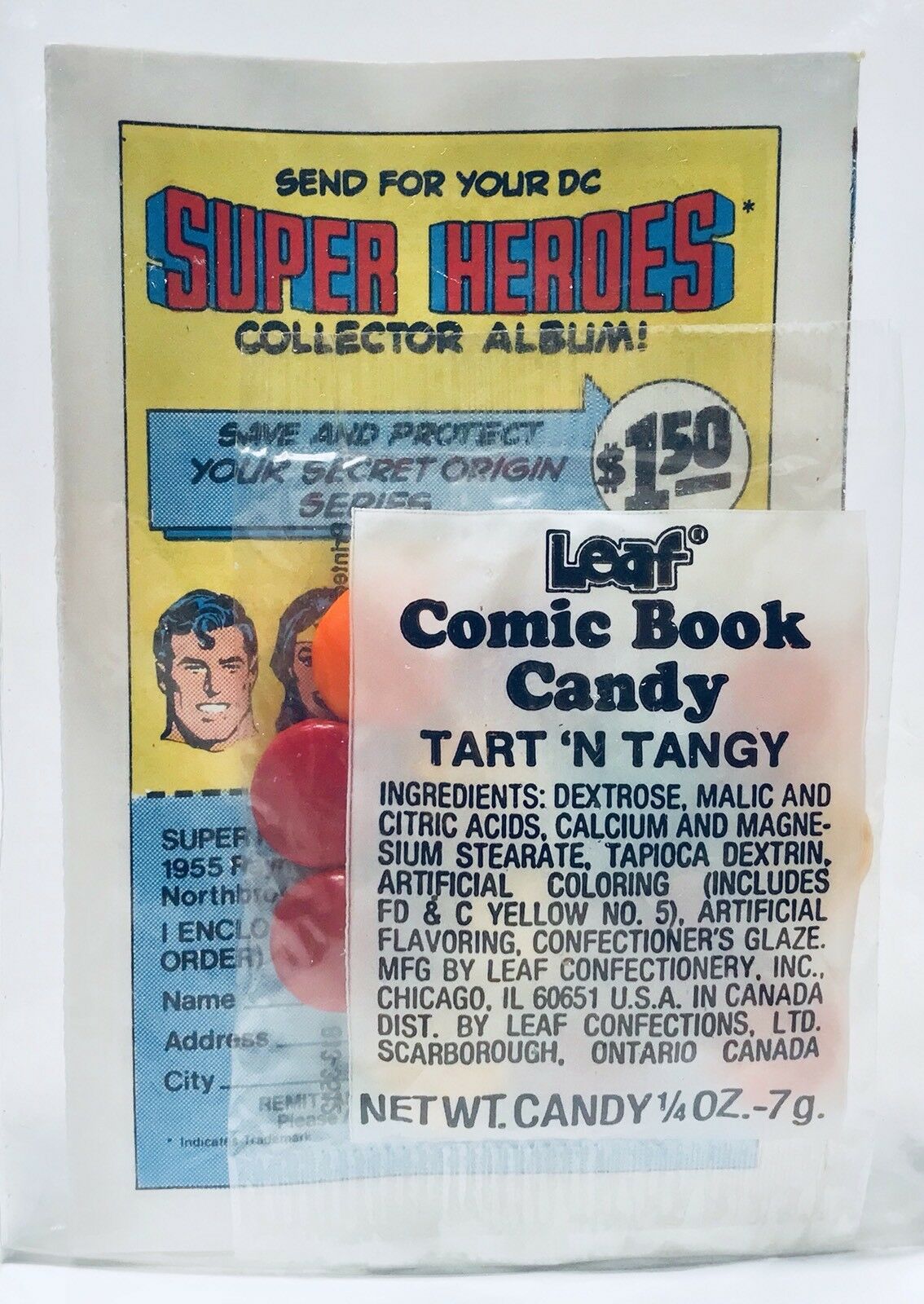 Leaf Comicbook Candy Secret Origins Mini-Comics | Weird Fantastic Toy ...