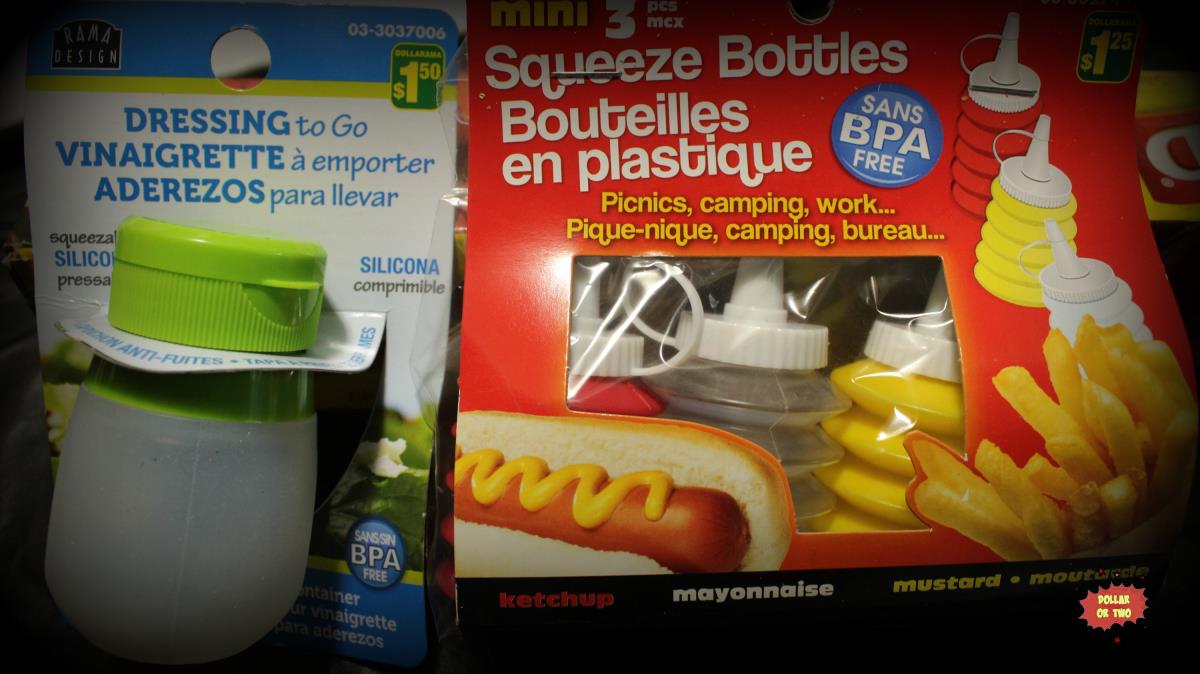 A Dollar or TWO: Mini SQUEEZABLE BOTTLES
