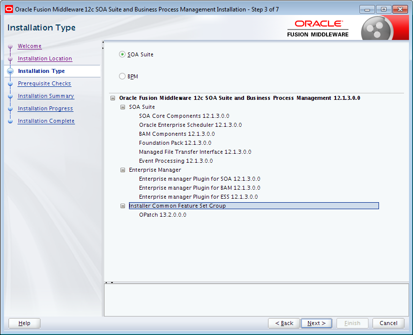 My experience in Middleware & Big Data: Oracle SOA Suite 12C installation