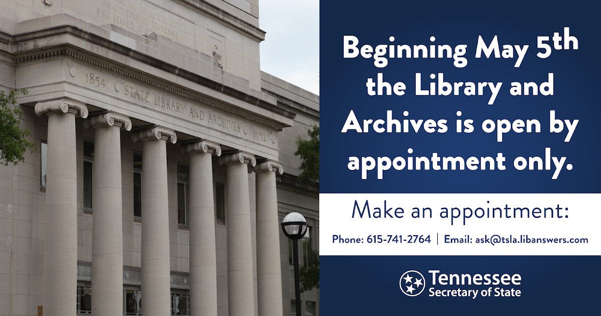 Library & Archives News: The Tennessee State Library and Archives Blog ...