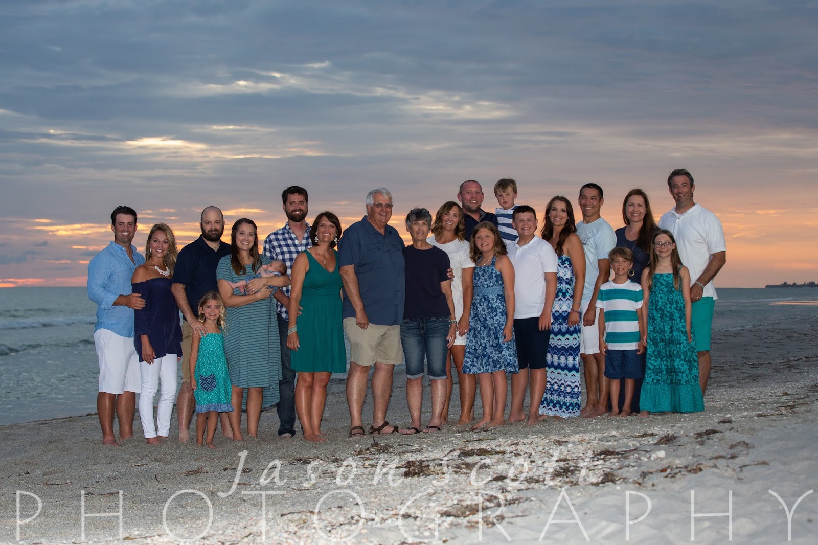 Longboat Key Beach Portraits - Pierson Family | Jason Scott Photography