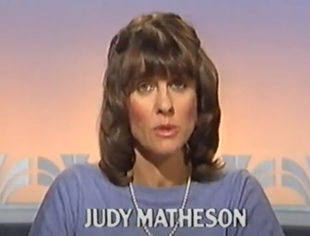 familiar unknown: Judy Matheson