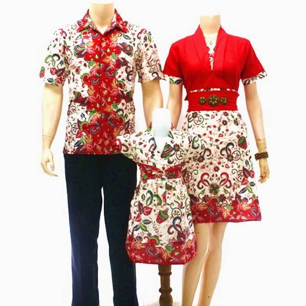 10 Model Baju Batik Sarimbit Keluarga Modis Elegan 2020