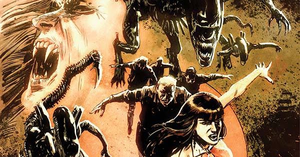 REVIEW: 'Aliens/Vampirella' #6 by Corinna Bechko and Javier Garcia-Miranda