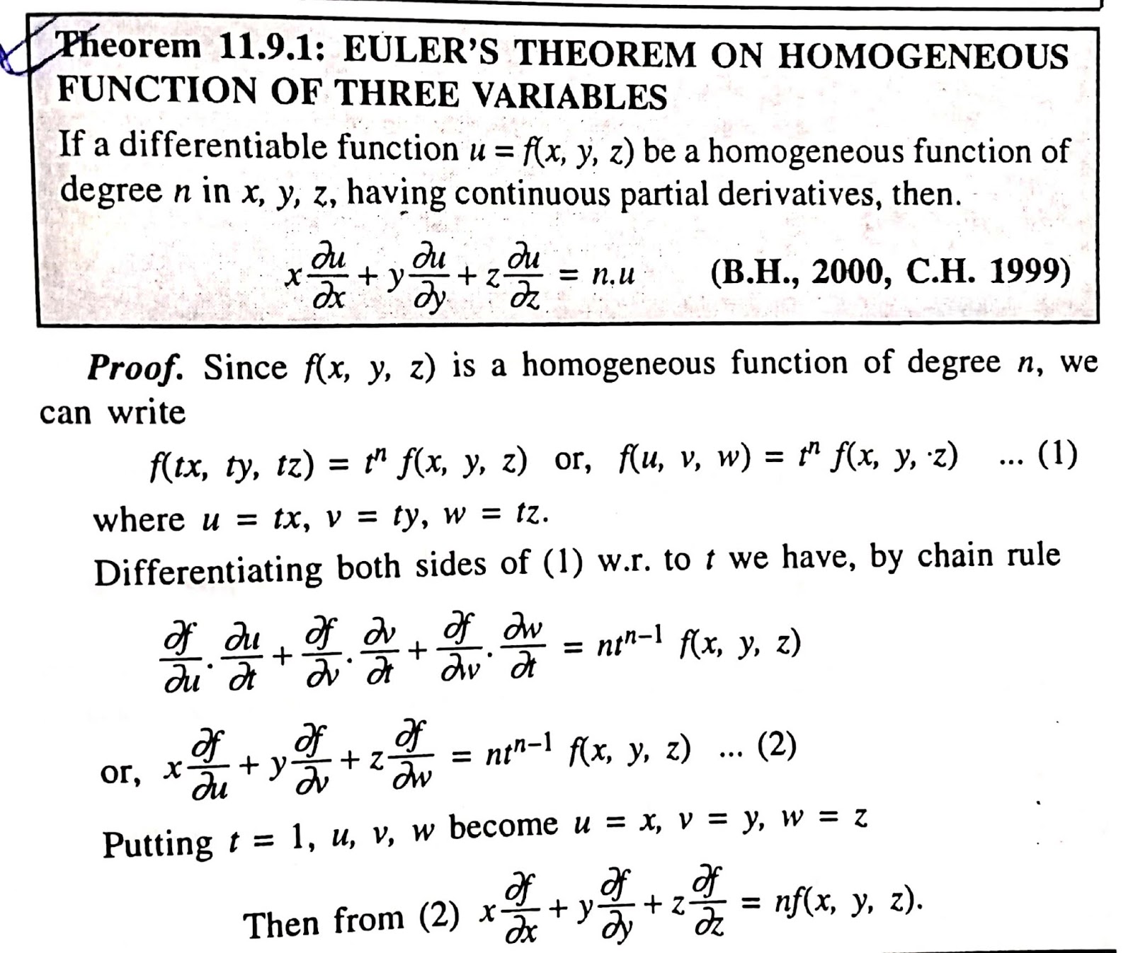 EULER'S THEOREM ( Theorem , proof & some example ).