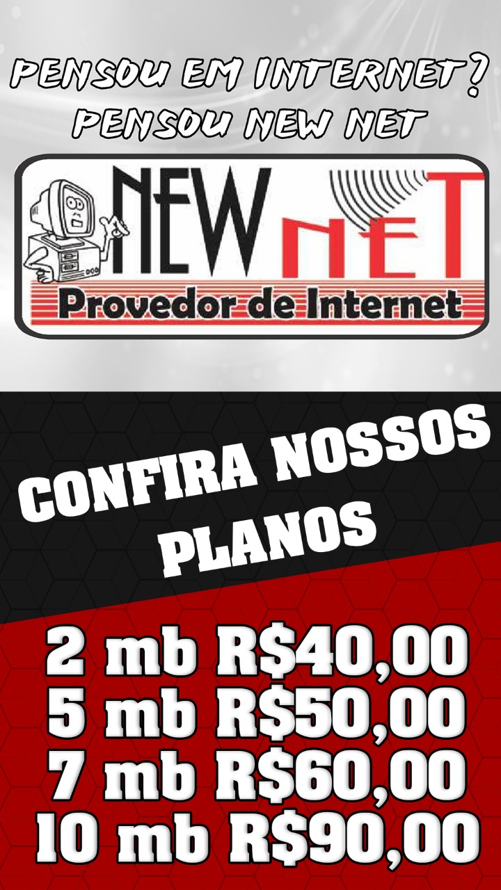 New Net Provedor de Internet - Confira Nossos Planos ~ BLOG DO DON ...