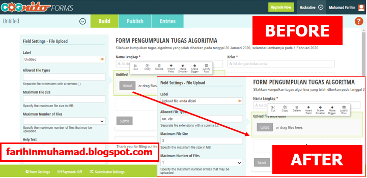 Cara Membuat Form Upload File di Halaman atau Postingan Blogger - Bagian 1