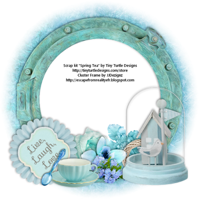 Escape From Reality Blog: FTU Cluster Frames "Spring Tea"