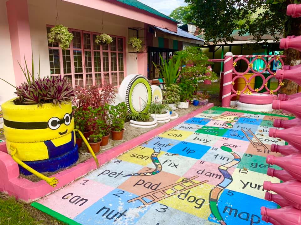 School restores colorful campus after being used as COVID-19 isolation ...