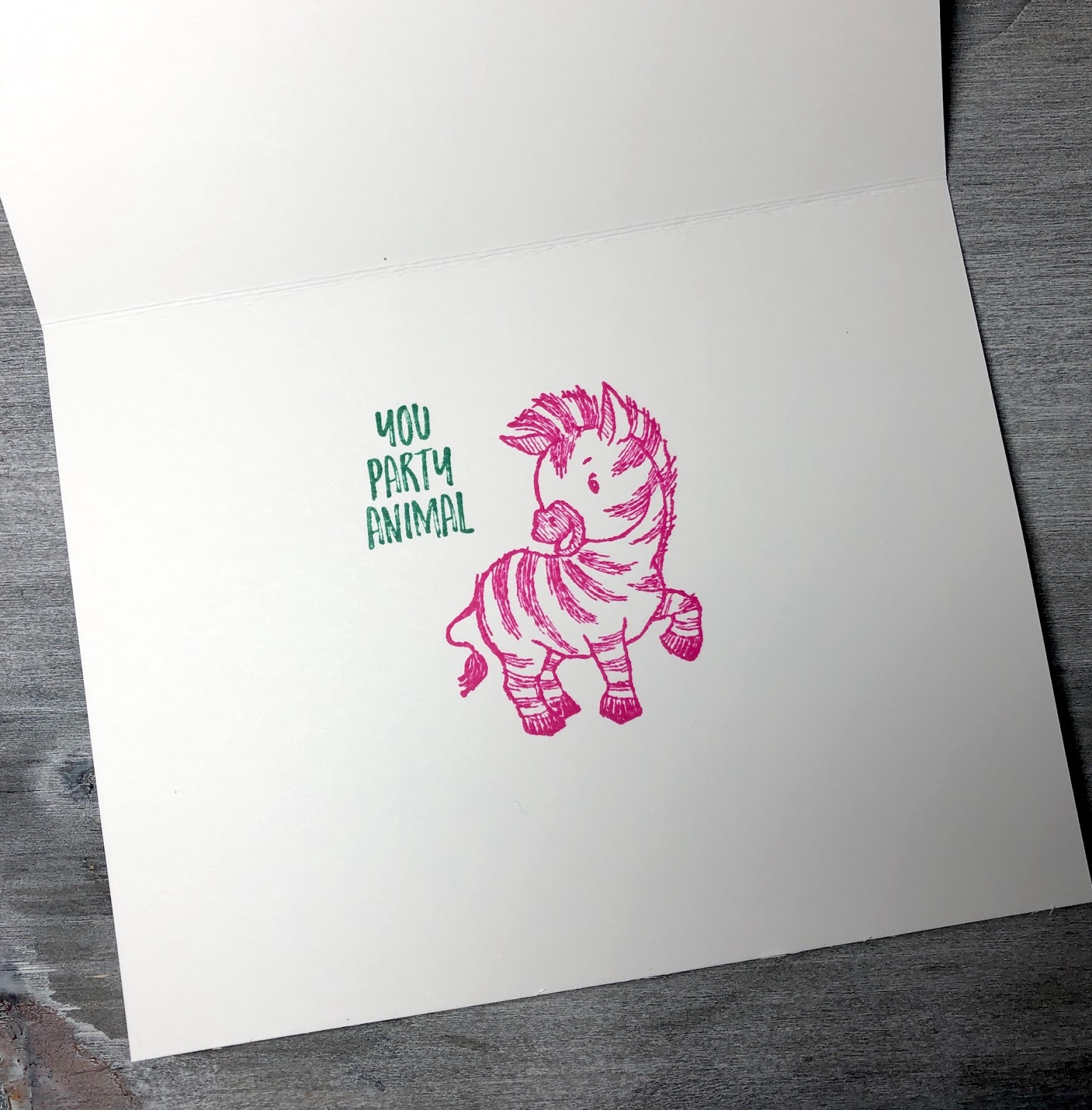 Snapdragon Stamps: Punk Rock Zebra