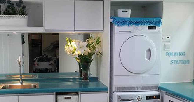 Dekorasi Laundry Room Tema Biru Putih | Blog Sihatimerahjambu