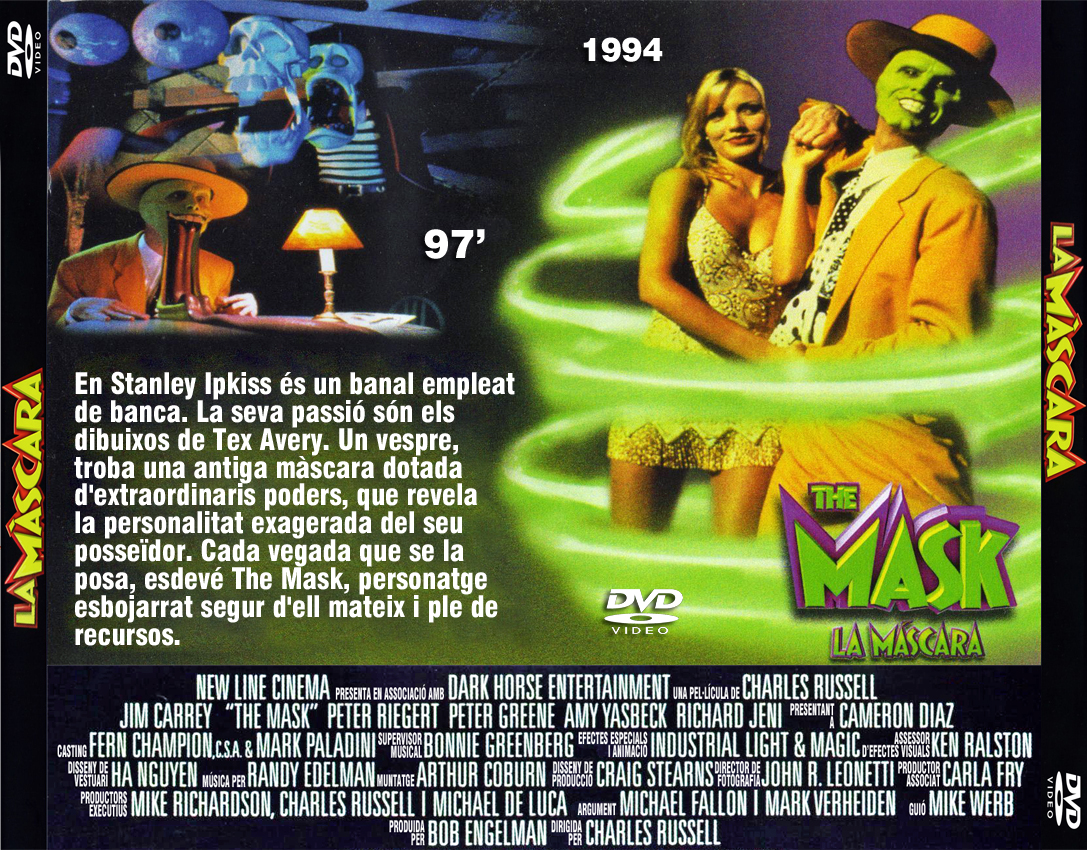 Caràtules de cine (DVD per caixa CD): La Màscara - [1994]