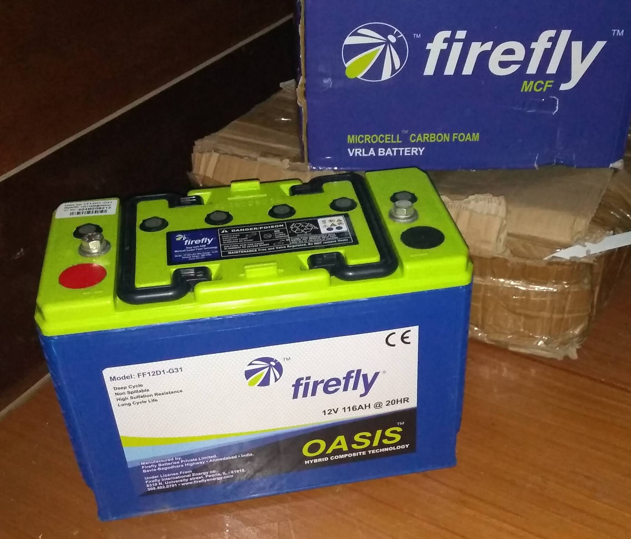 RD MARINE ELECTRONICS: Firefly Battery 116Ah MCF G31