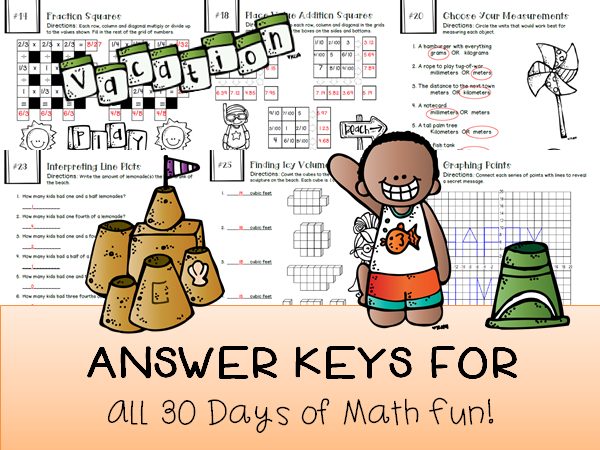 Kelly McCown: Summer Math Packet 5th grade to 6th grade