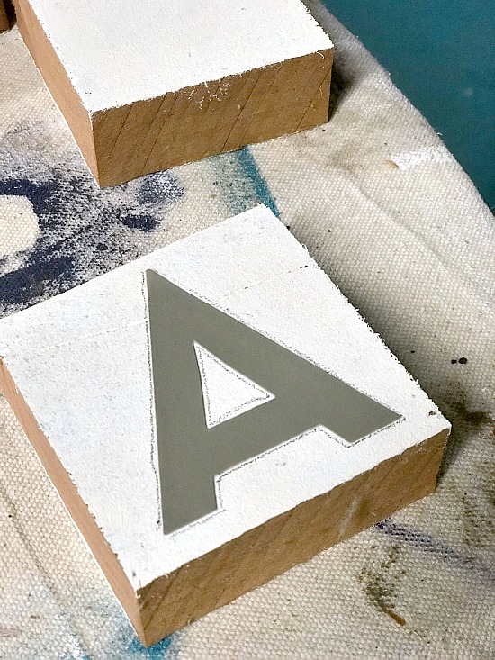 How to Make Rustic Letter Blocks