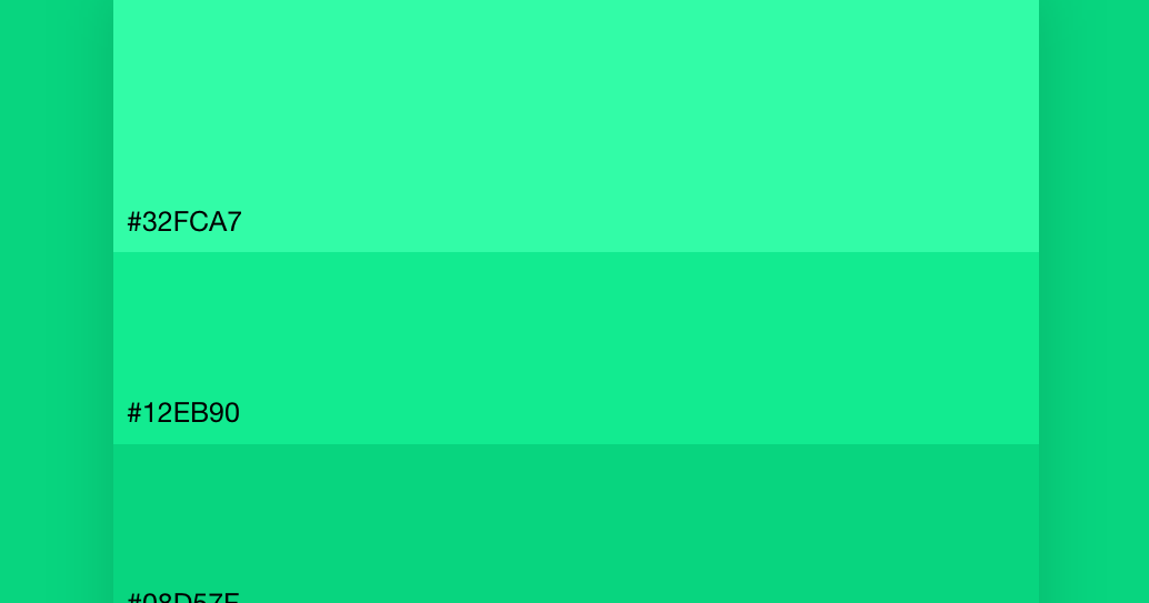 Fresh Mint Color Palette