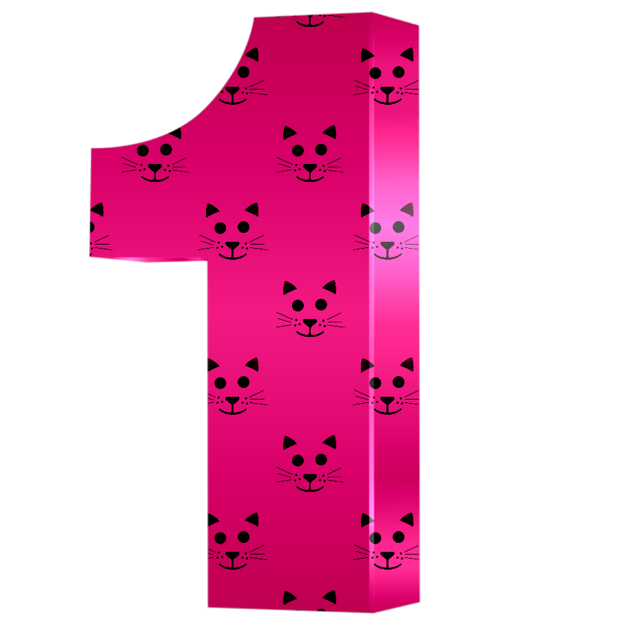 M. Michielin Alphabets: PINK CAT PUPPY ALPHABET, ICONS AND NUMBERS PNG